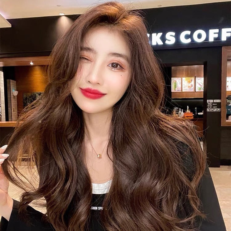 Women's Wig Seamless Artificial Hair Full-head Wig Long Curly Hair – MRSLM