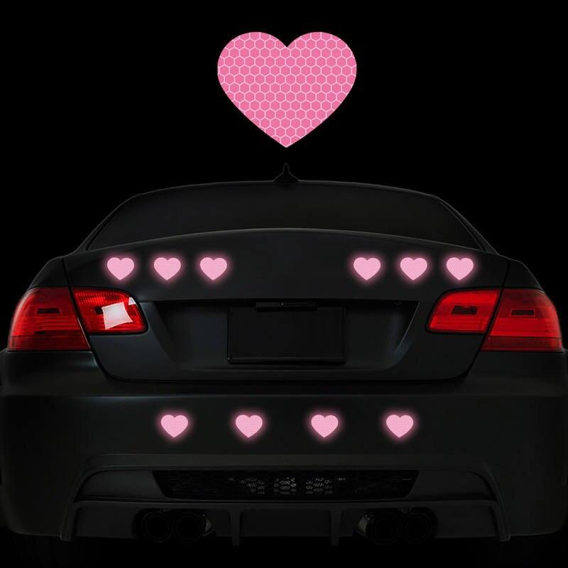 Reflective Heart-Shaped Safety Stickers for Vehicles – MRSLM