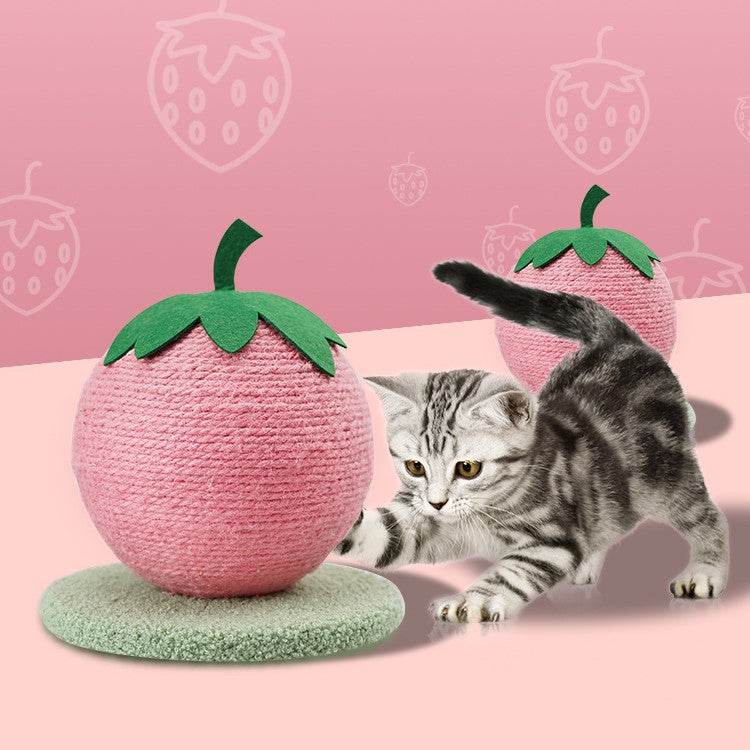 Sisal Fruit Cat Scratching Board with Climbing Frame – MRSLM