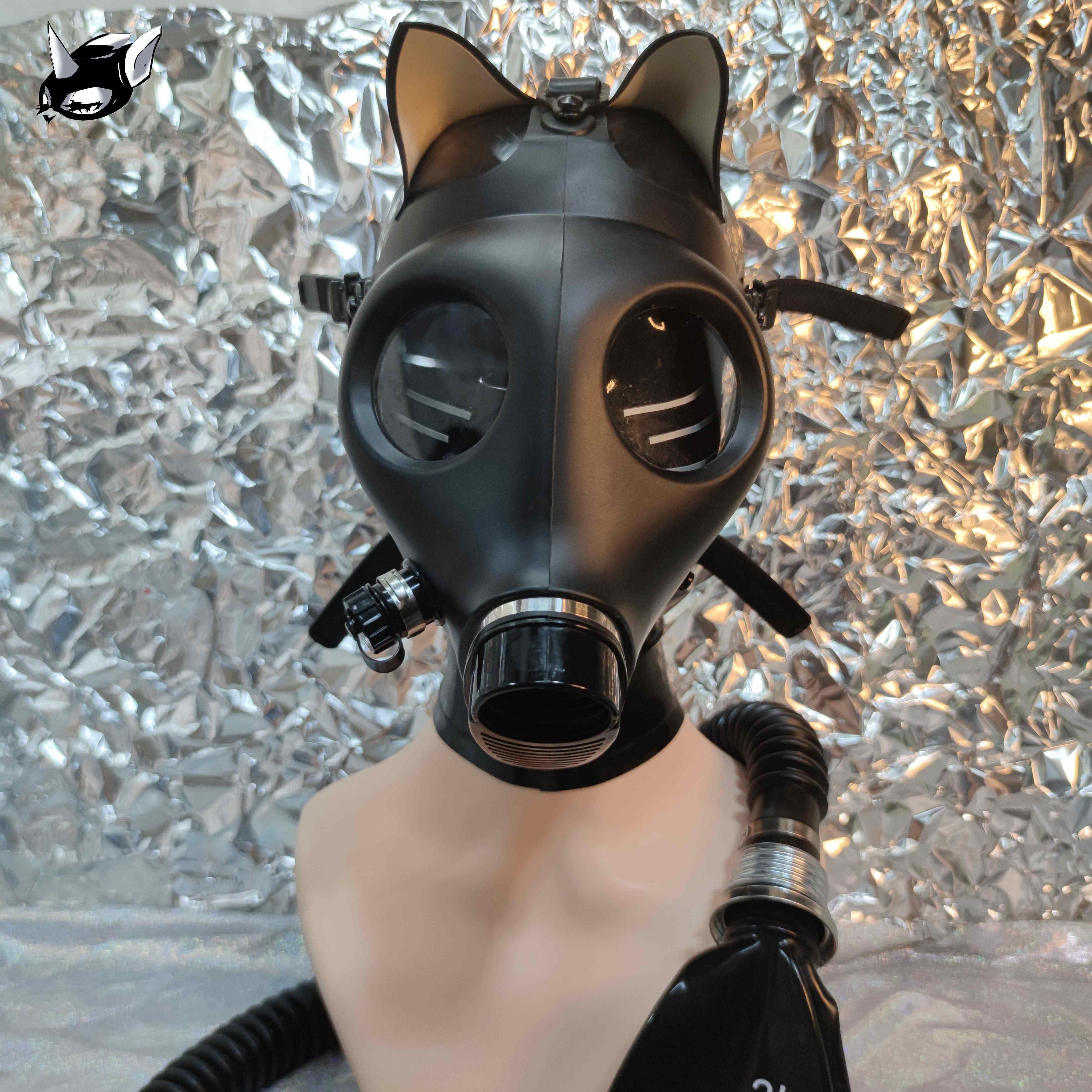 Latex Gas Mask Choking Set Breathing Bag – MRSLM