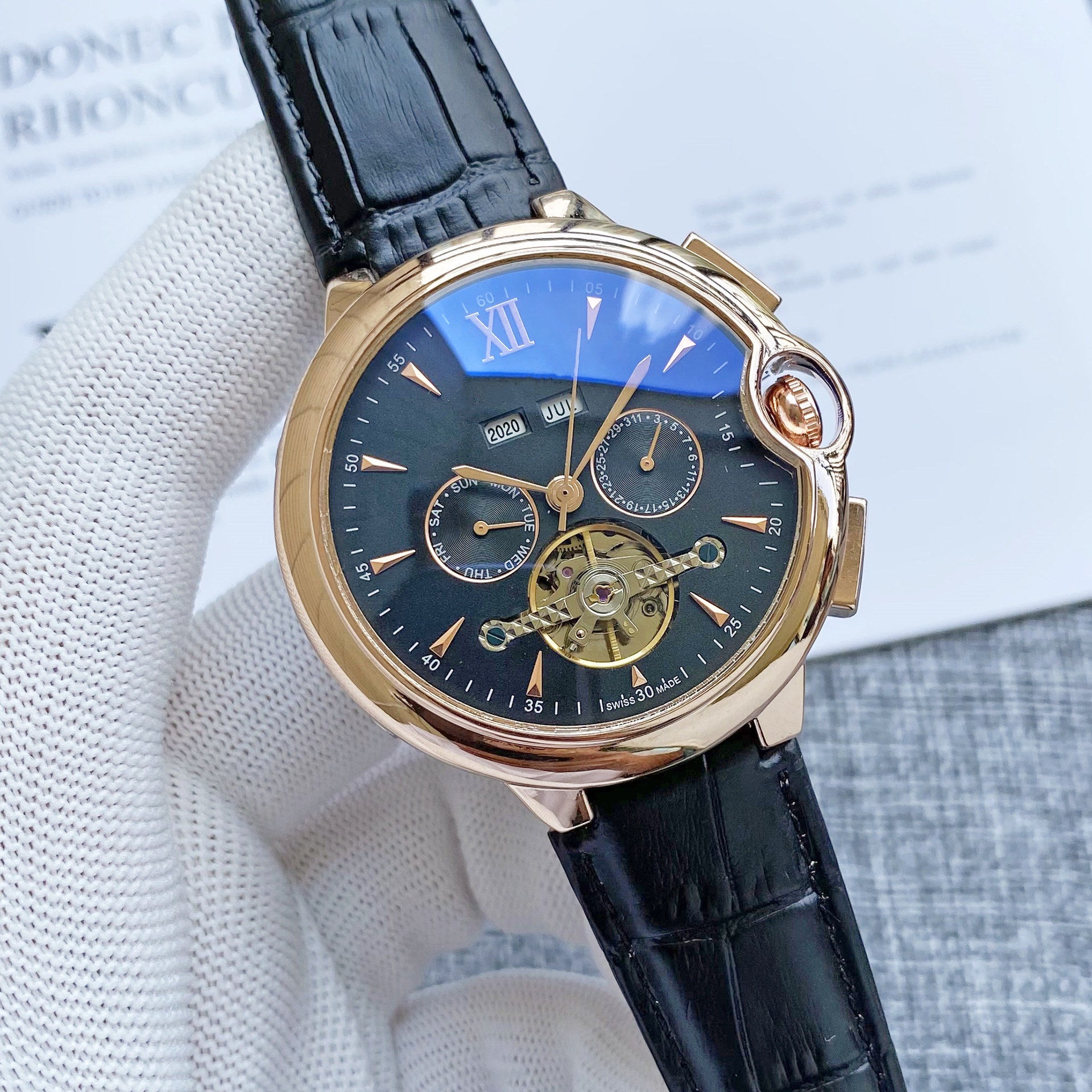 Men's Business Big Flywheel Automatic Mechanical Watch – MRSLM