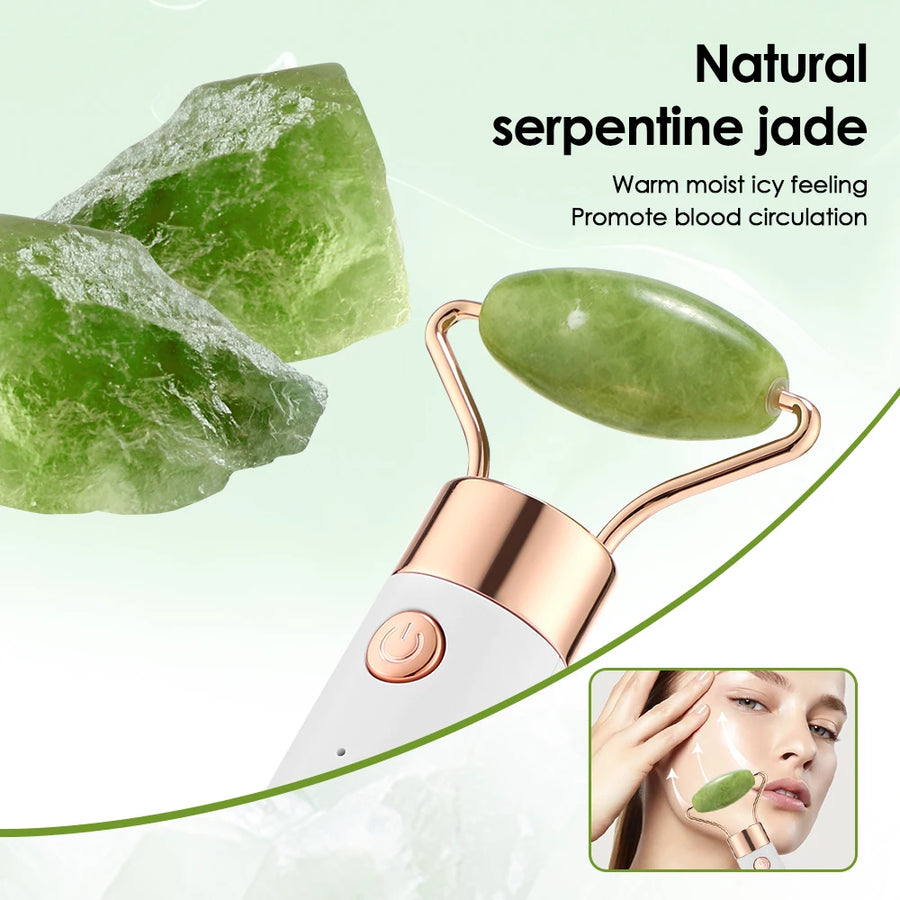 Electric Jade Roller Massager for Facial and Body Relaxation – MRSLM