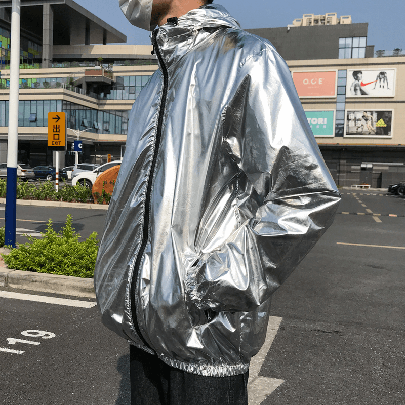 Gold and Silver Reflective Laser Show Shiny Jacket – MRSLM